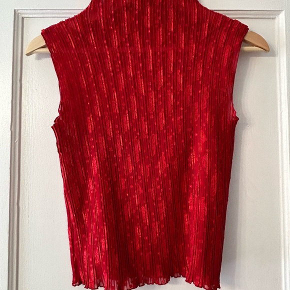 Tops | Vintage Red Sleeveless Top | Poshmark